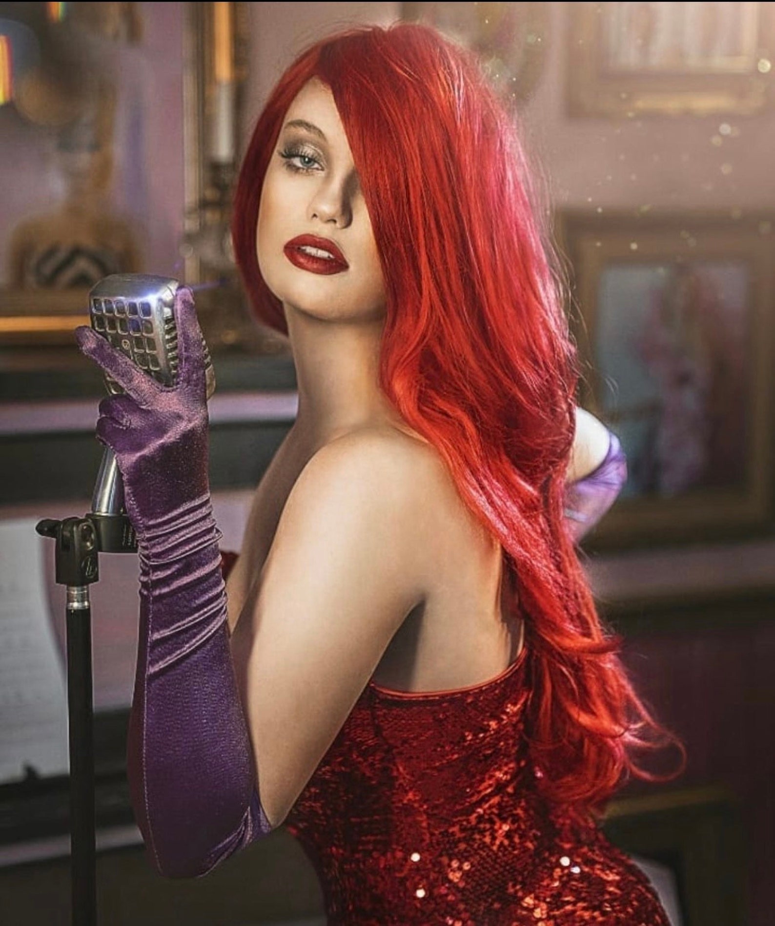 Jessica Rabbit Dress Lace up Corset Cosplay or Evening Gown - Etsy