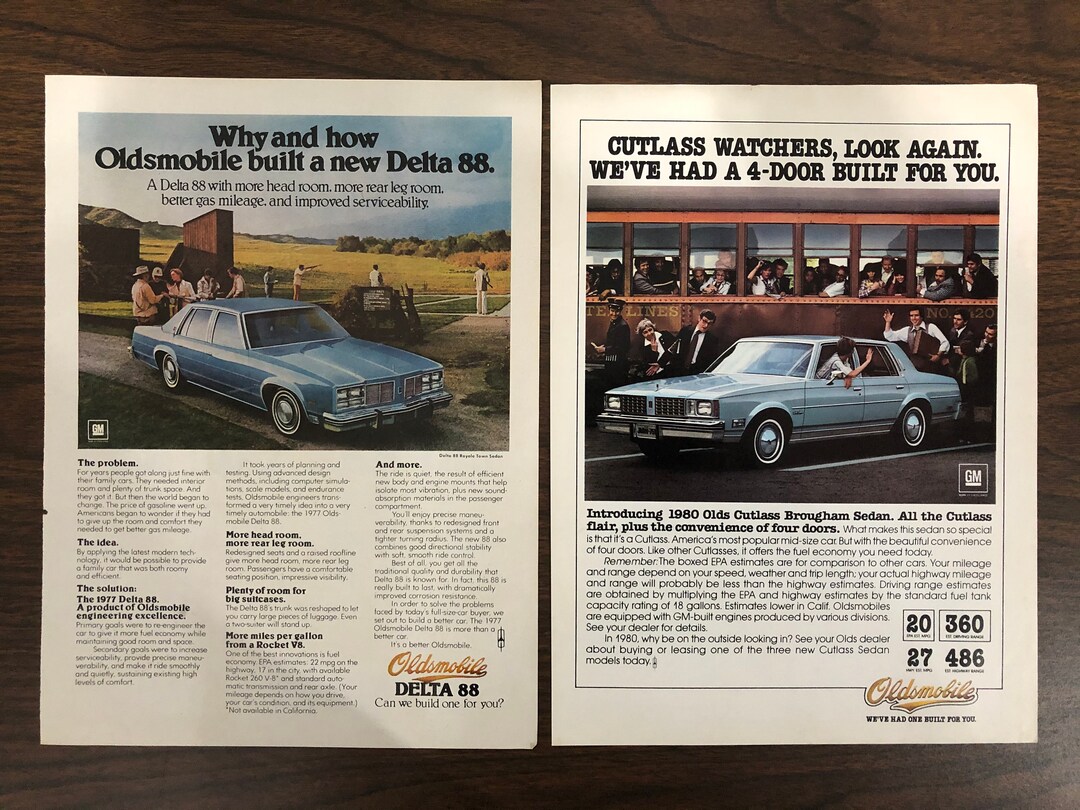 Oldsmobile GM 1980s Original Magazine Print Ad - Etsy