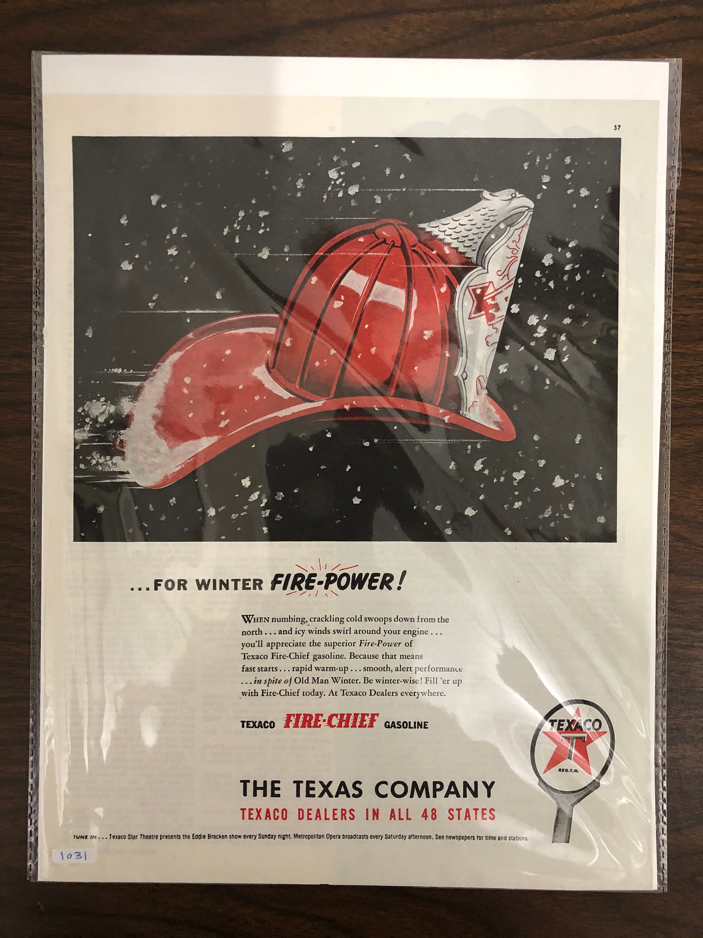 Texaco 1940s Original Magazine Print Ad Advertisemen 2 - Etsy España