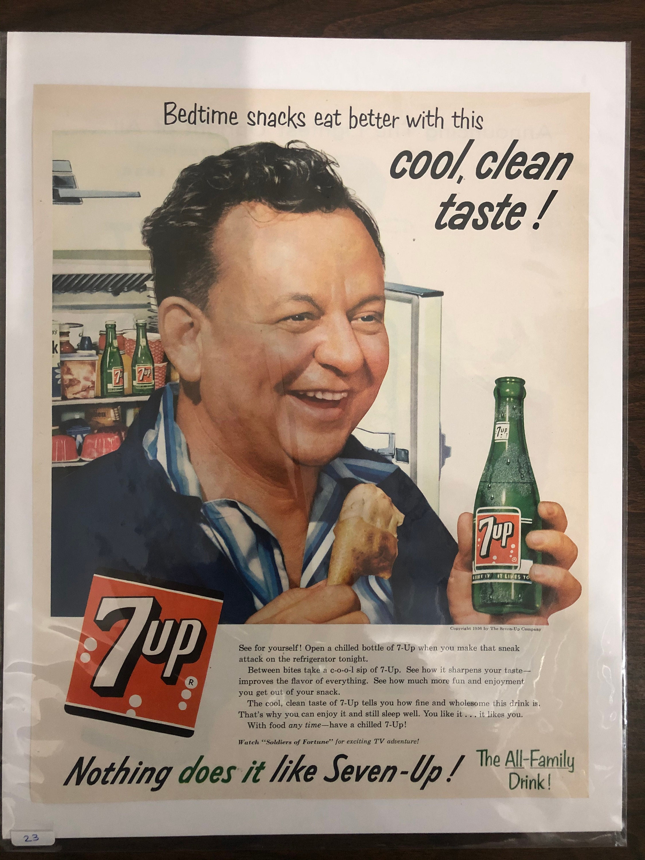 7 UP 1950s Original Magazine Print Ad Seven-up Advertisement - Etsy
