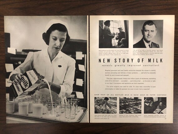 1950s Milk Ads