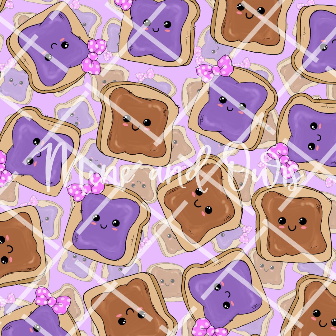 Peanut Butter and Jelly Seamless Pattern - Etsy