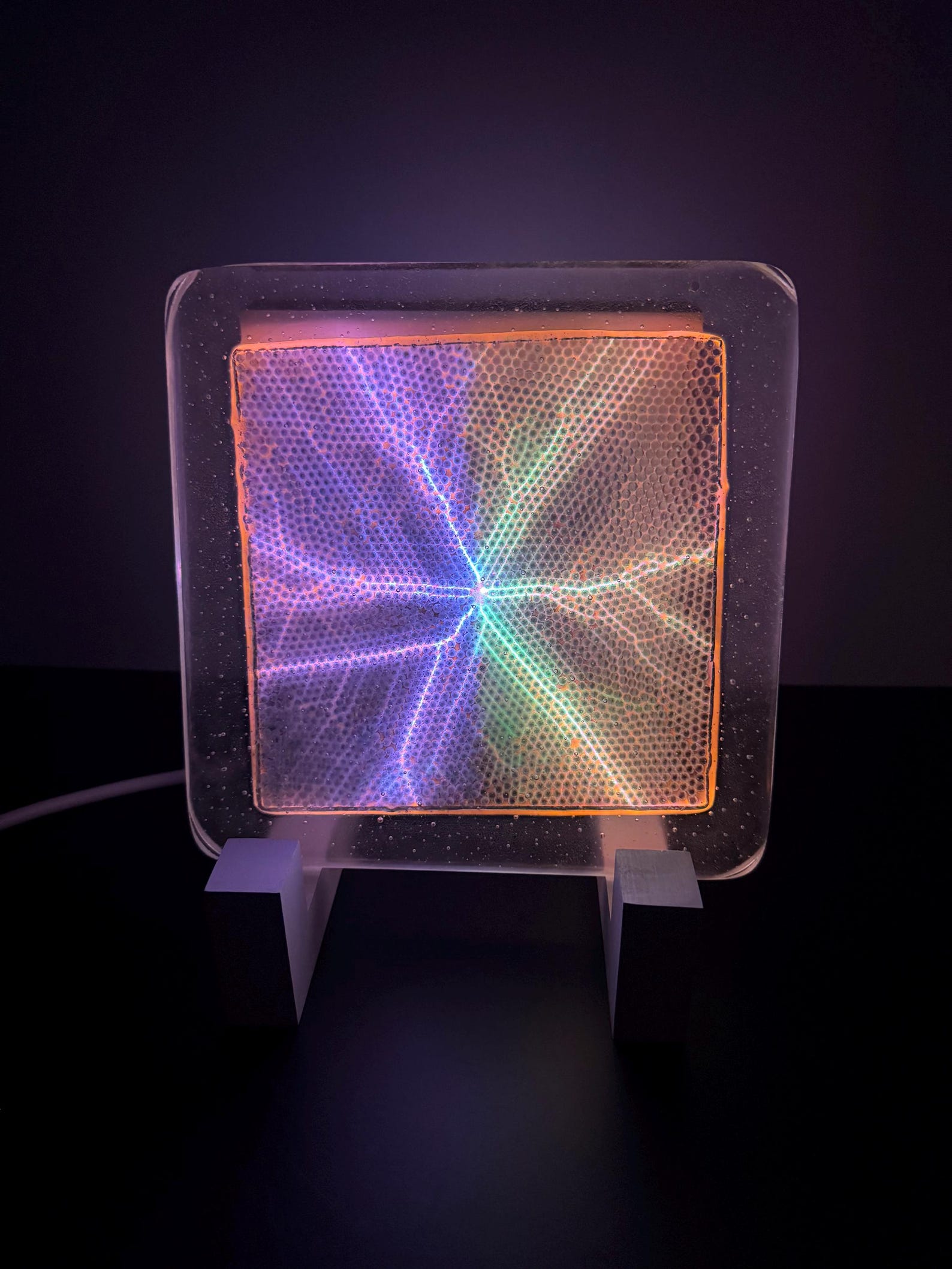 Interactive Neon Glass Art – Touch-responsive Rainbow Plasma Panel - Etsy