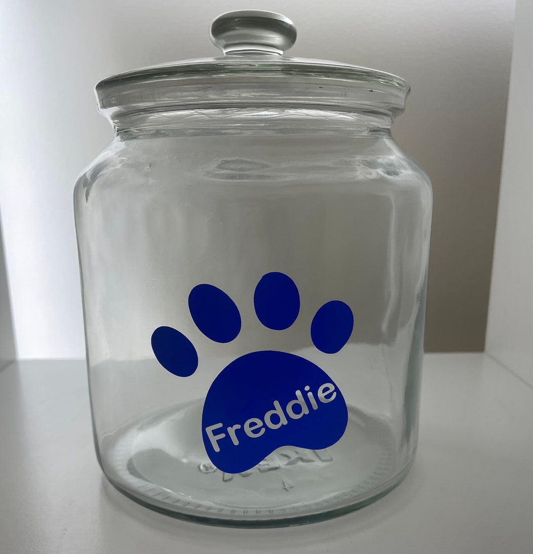Personalised Pet Jar Paw, Vinyl Labels, Add to Your Pet Food Storage - Etsy