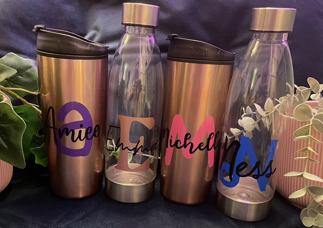 Personalised Letter Names Coffee Cup Vinyl Labels - Etsy