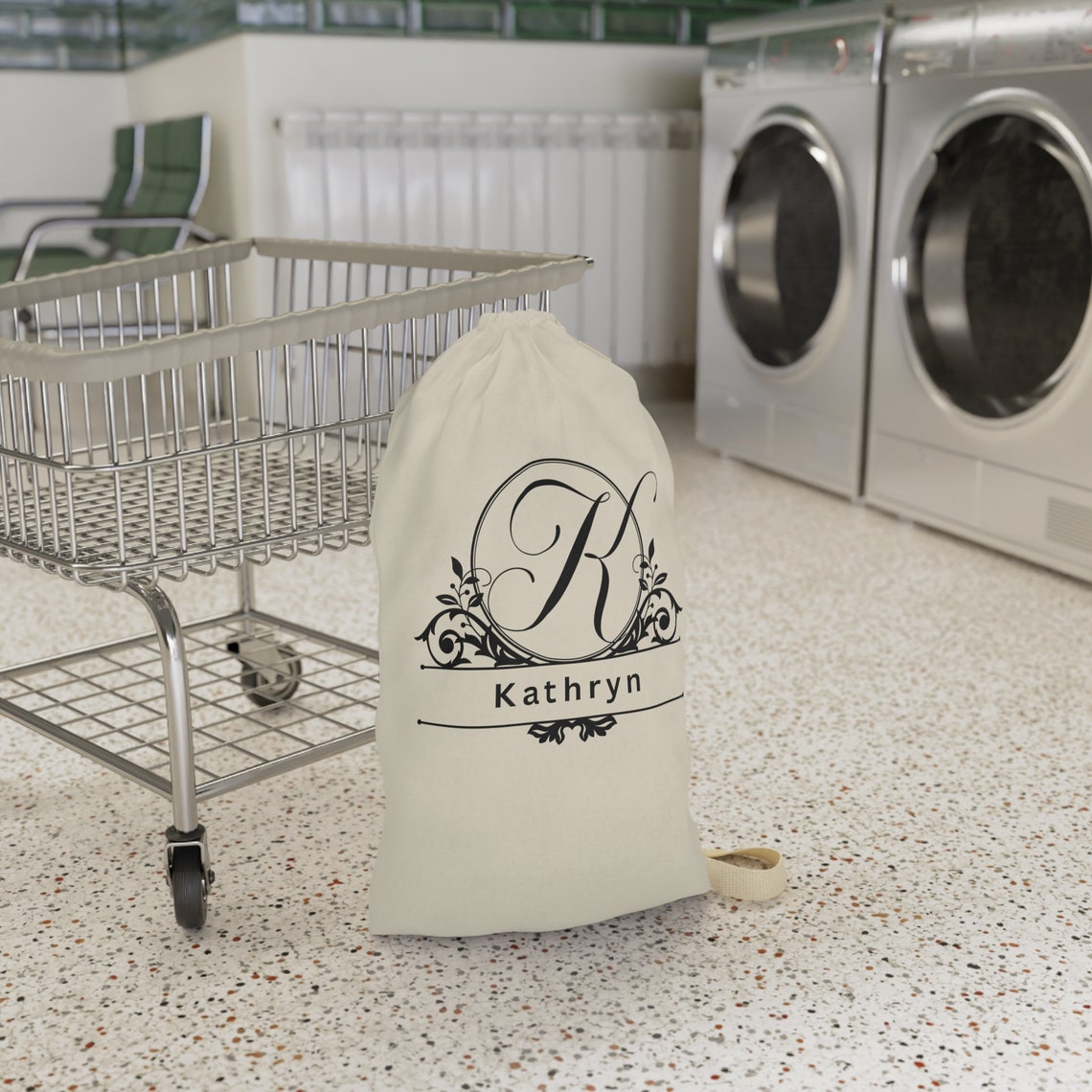 Travel Laundry Hamper With Monogram Laundry Bag Personalized for ...