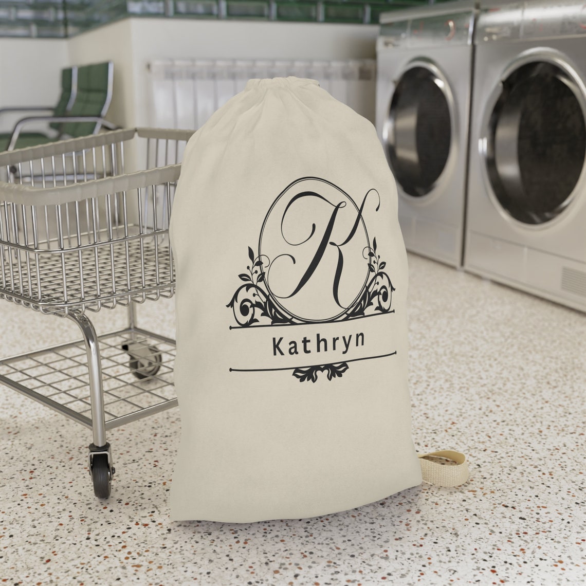 Travel Laundry Hamper With Monogram Laundry Bag Personalized for ...