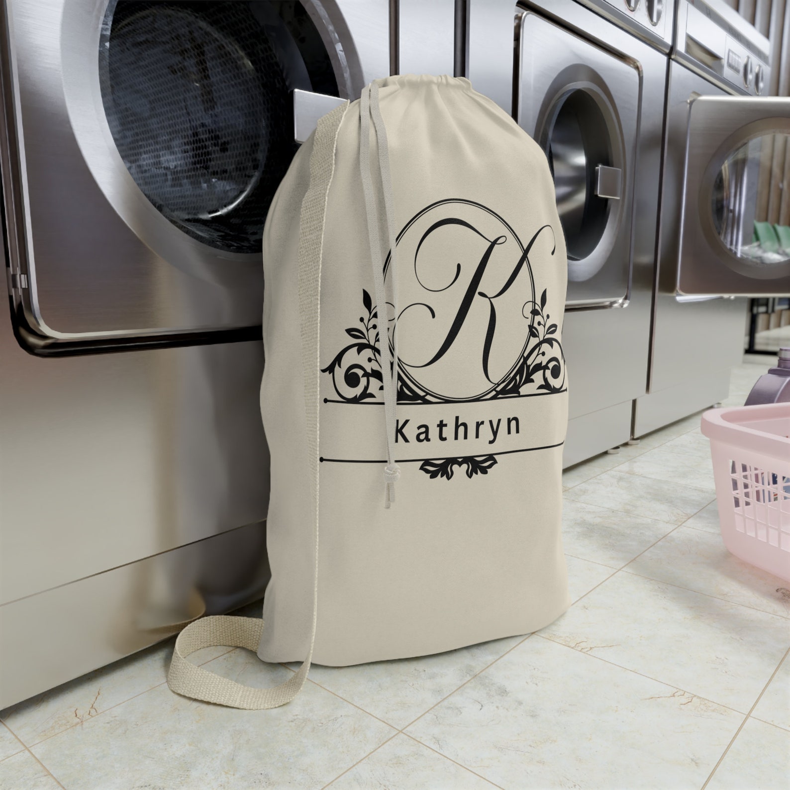 Travel Laundry Hamper With Monogram Laundry Bag Personalized for ...