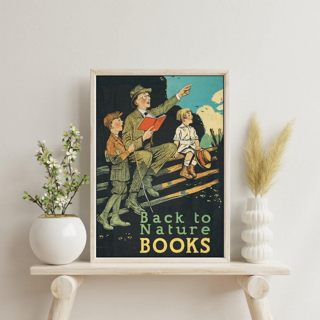 Retro Book Poster Art-book Lovers Literary Posters Bookish Wall Art ...