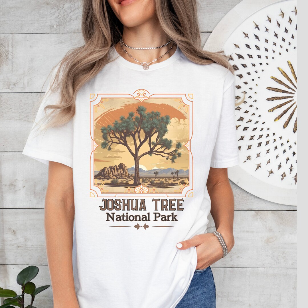 Joshua Tree National Park T-shirt: Retro Travel Graphic Tee - Etsy UK
