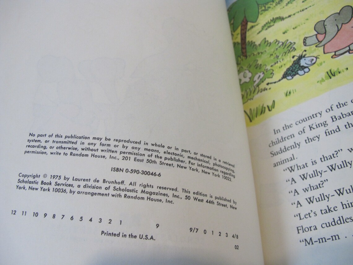 Babar Books Story of Babar Babar and the Wully Wully - Etsy
