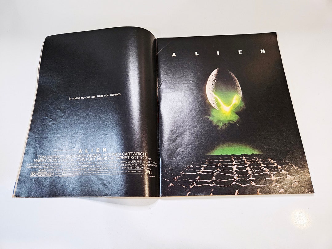 Aliens Film Original Advertisement - 1979 Aliens Movie Foldout ...