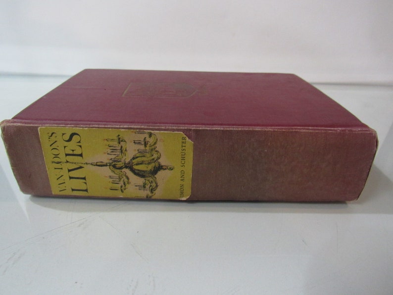 Van Loon's Lives Hendrik Willem Van Loon 1944 Simon - Etsy