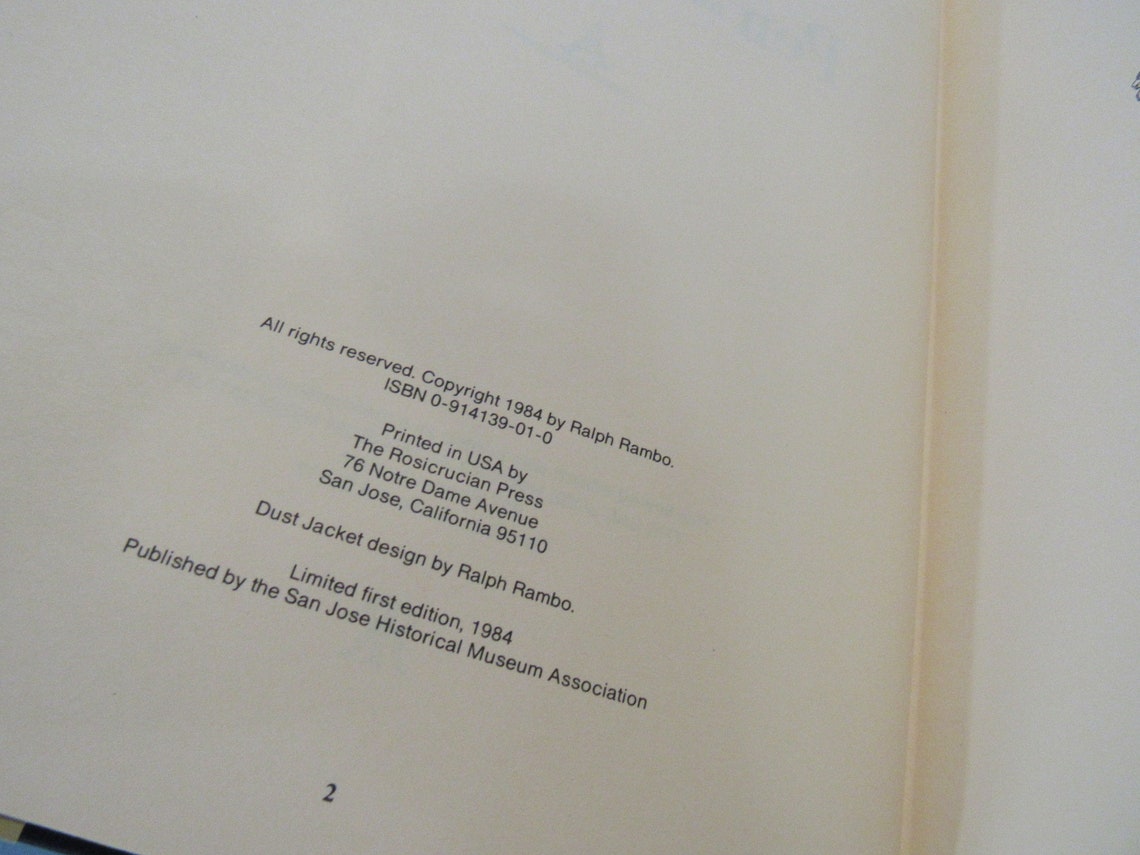 SIGNED Ralph Rambo's Pen and Inklings Limited First - Etsy