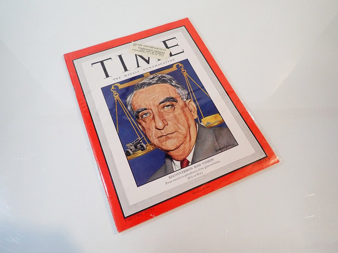 Time Magazine July 9 1945 US at War - Reconversion Boss Vinson [near ...