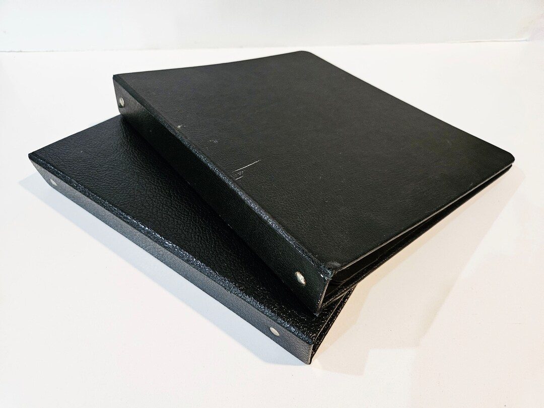 Mid Century Black Pebbled Binder 1.5 Inch Binder CHOOSE 1 1950s 3 Ring ...