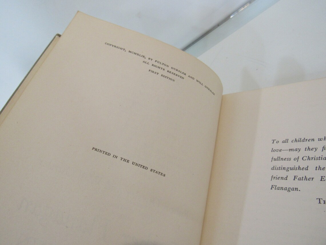 Father Flanagan of Boys Town First Edition Fulton Oursler - Etsy