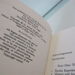 Extra Sensory Powers ESP - Alfred Douglas - First Edition, 2nd Printing ...