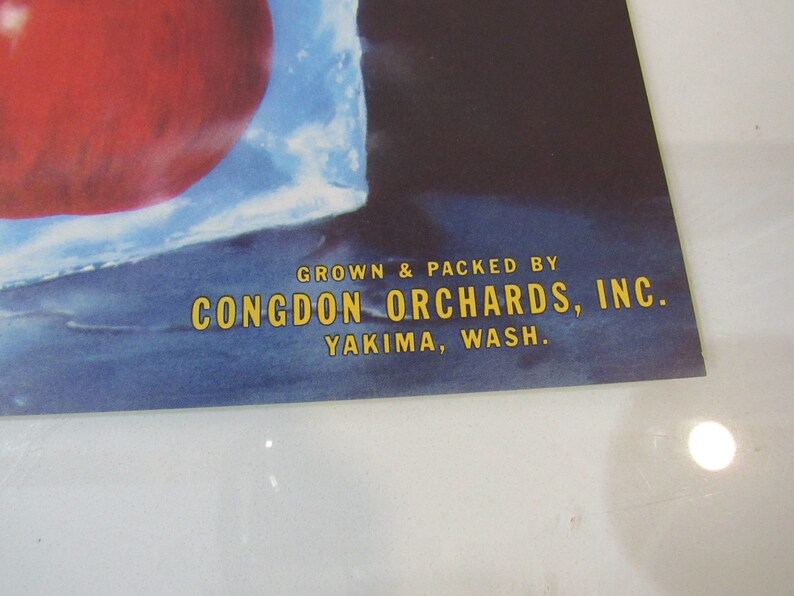Congdon Refrigerated Apples 1940s Apple Fruit Label Apple - Etsy