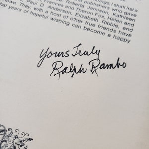 SIGNED Ralph Rambo's Pen and Inklings - Limited First Edition 1984 ...