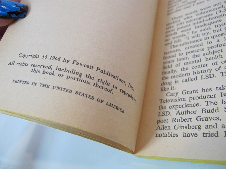 LSD Story John Cashman 1966 Fawcett Drug That Expands - Etsy