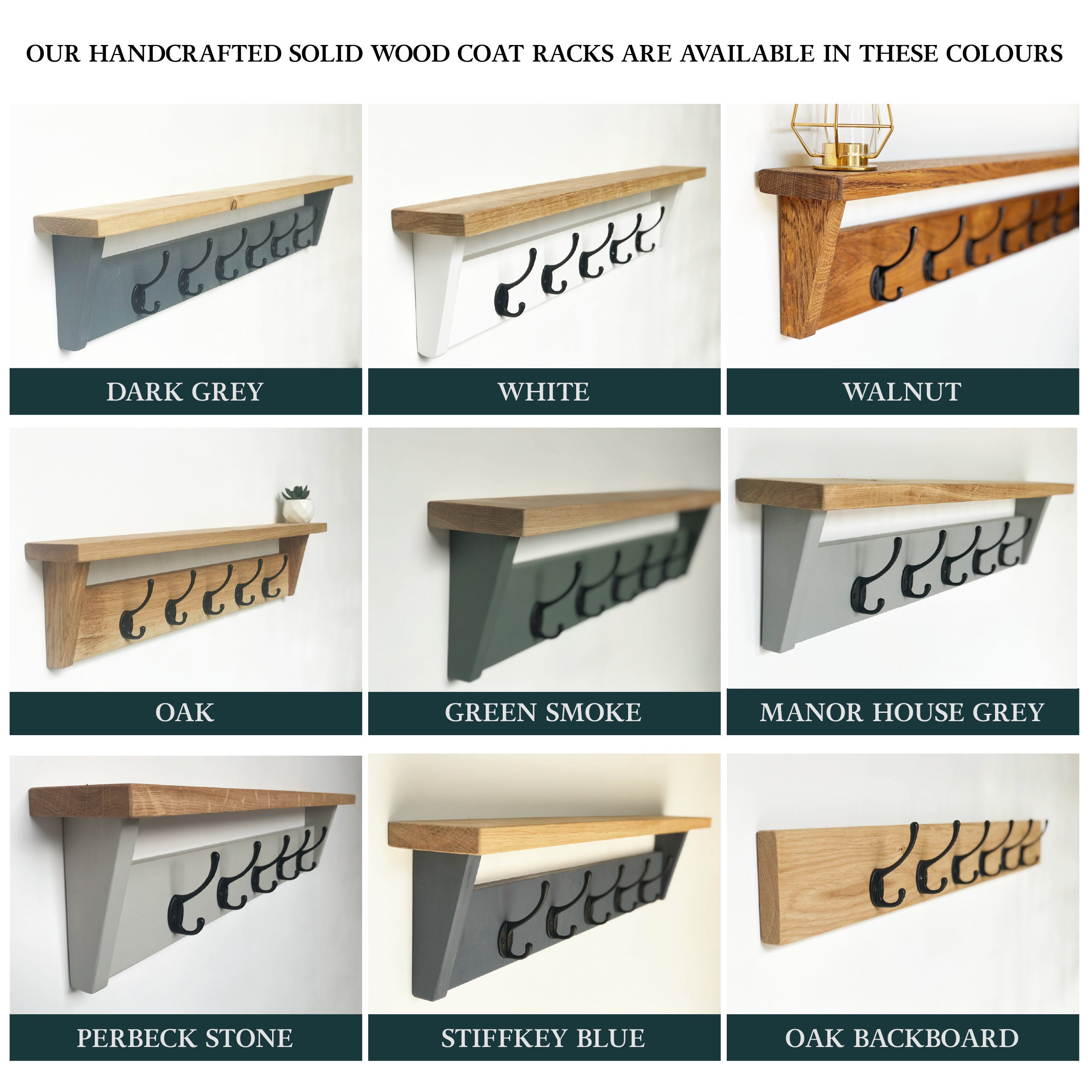 Walnut Coat Rack With Shelf Made From Oak Wooden Vintage - Etsy