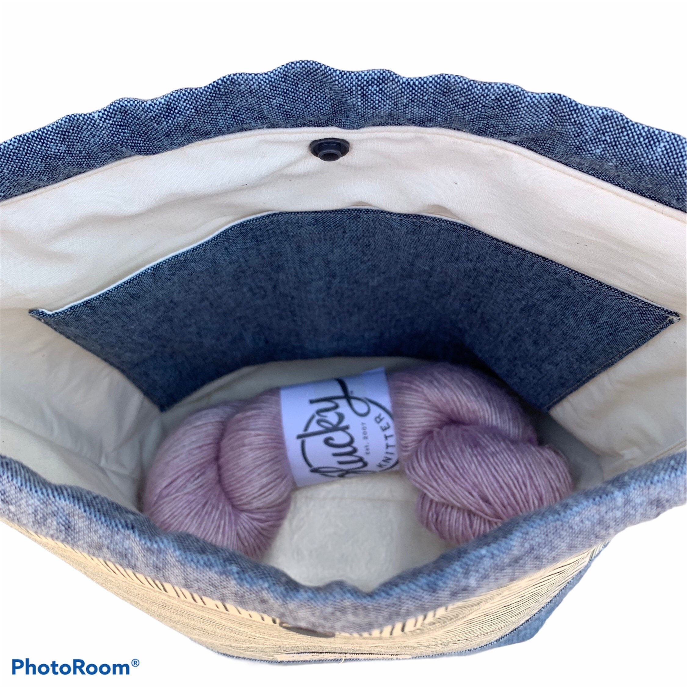 Large Knitting Project Bag large Knitting Bag Craft Project - Etsy