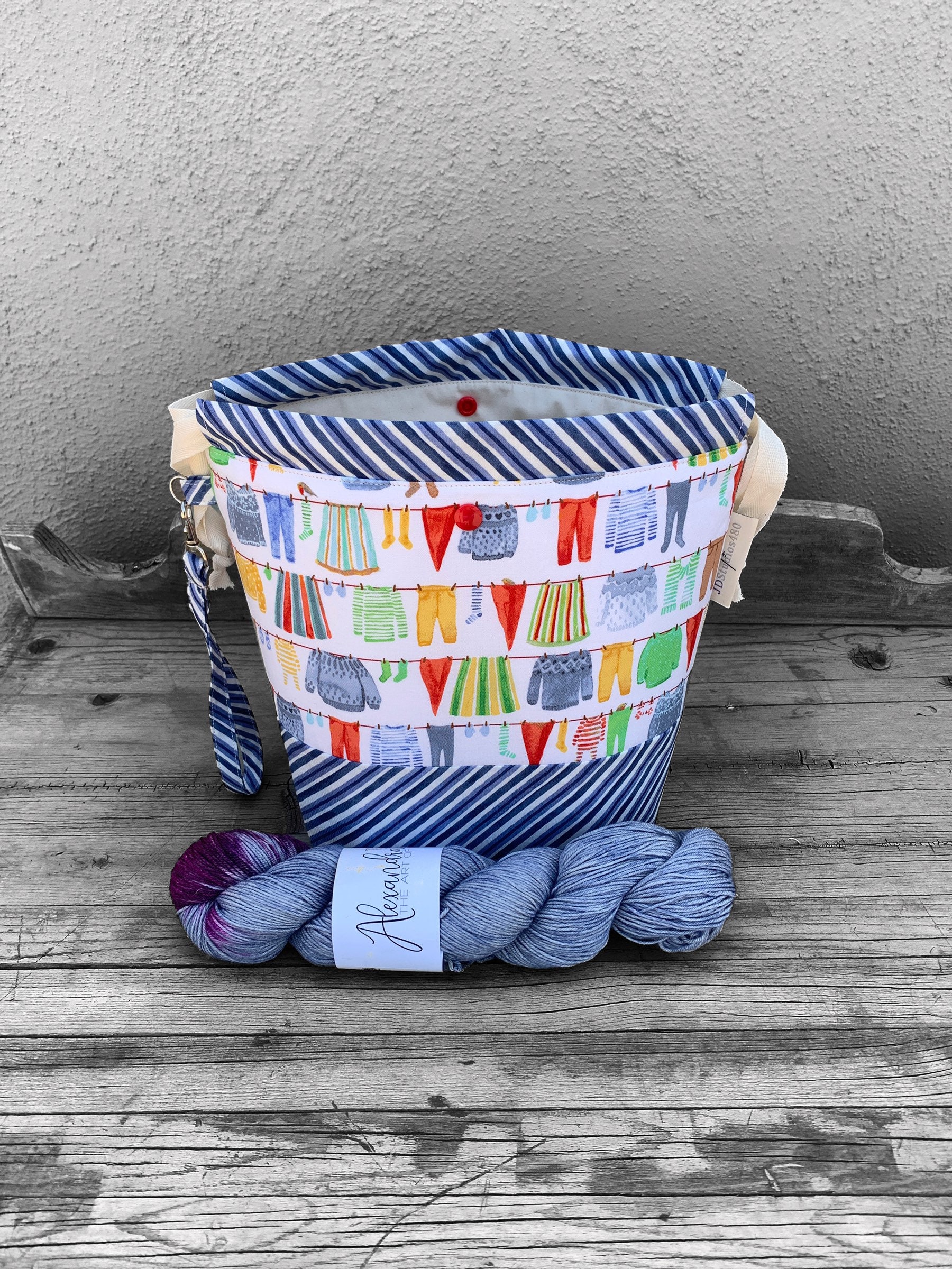 Knitting Project Bag large Knitting Bag Craft Project Bag - Etsy