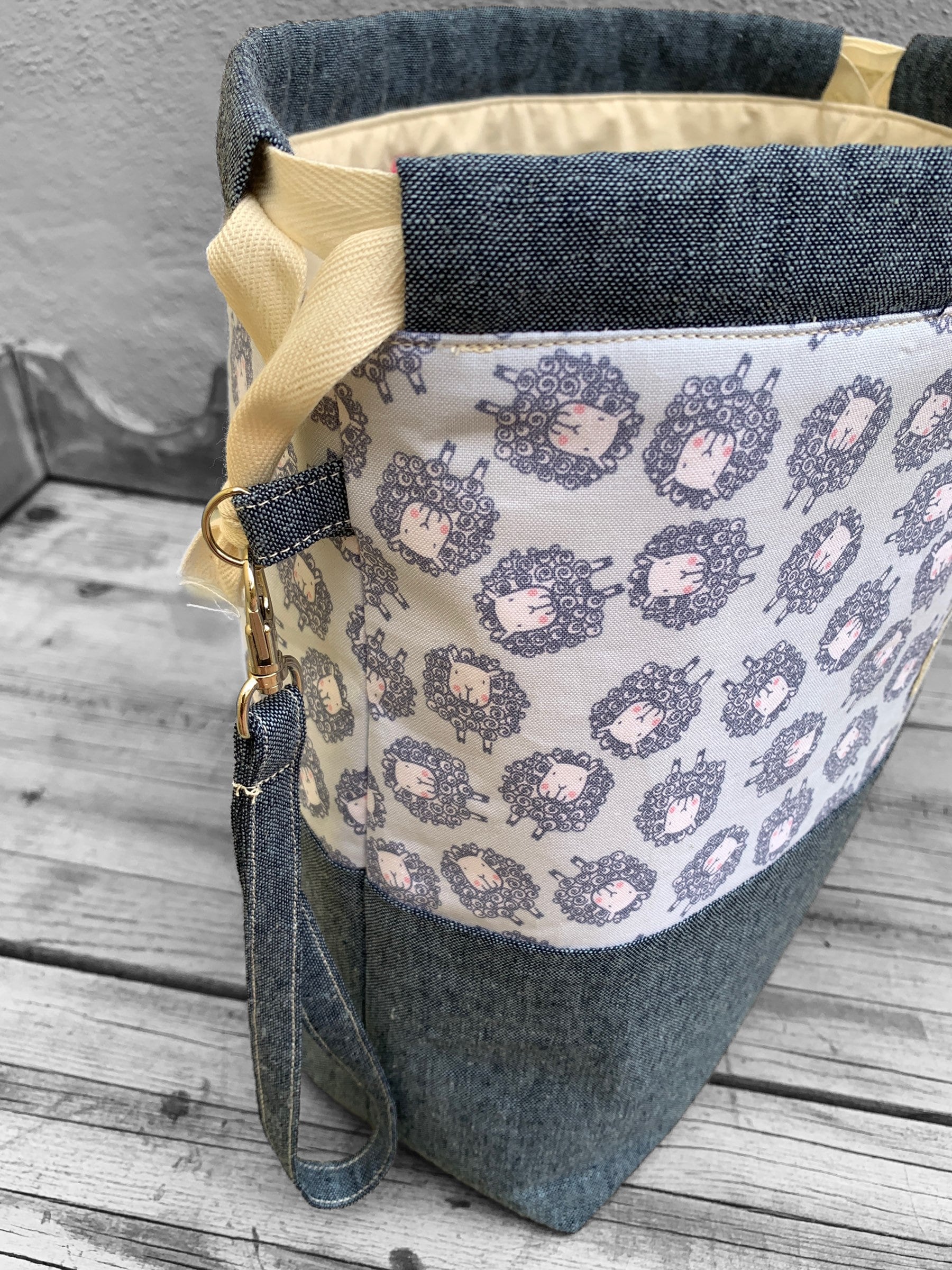 Large Knitting Project Bag large Knitting Bag Craft Project - Etsy