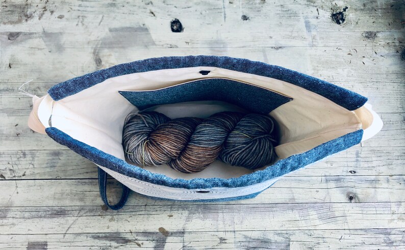 Large Knitting Project Bag large Knitting Bag Craft Project - Etsy