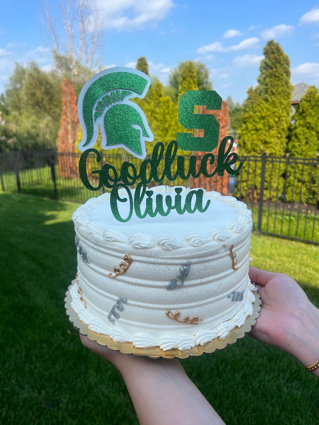 Spartans Michigan State University Cake Topper MSU Cake Topper - Etsy