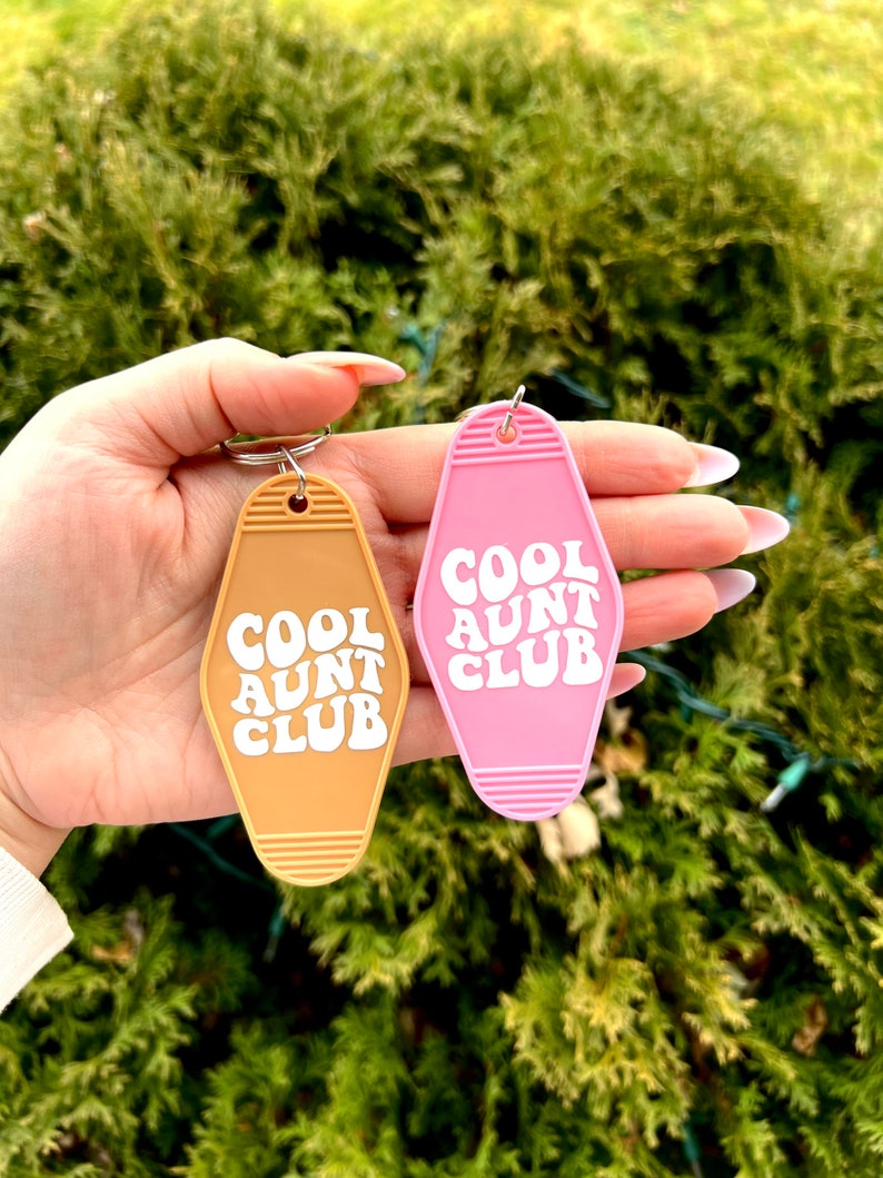 Cool Aunt Club Hotel Key Chain Auntie Key Chain Cool Aunt Gift - Etsy