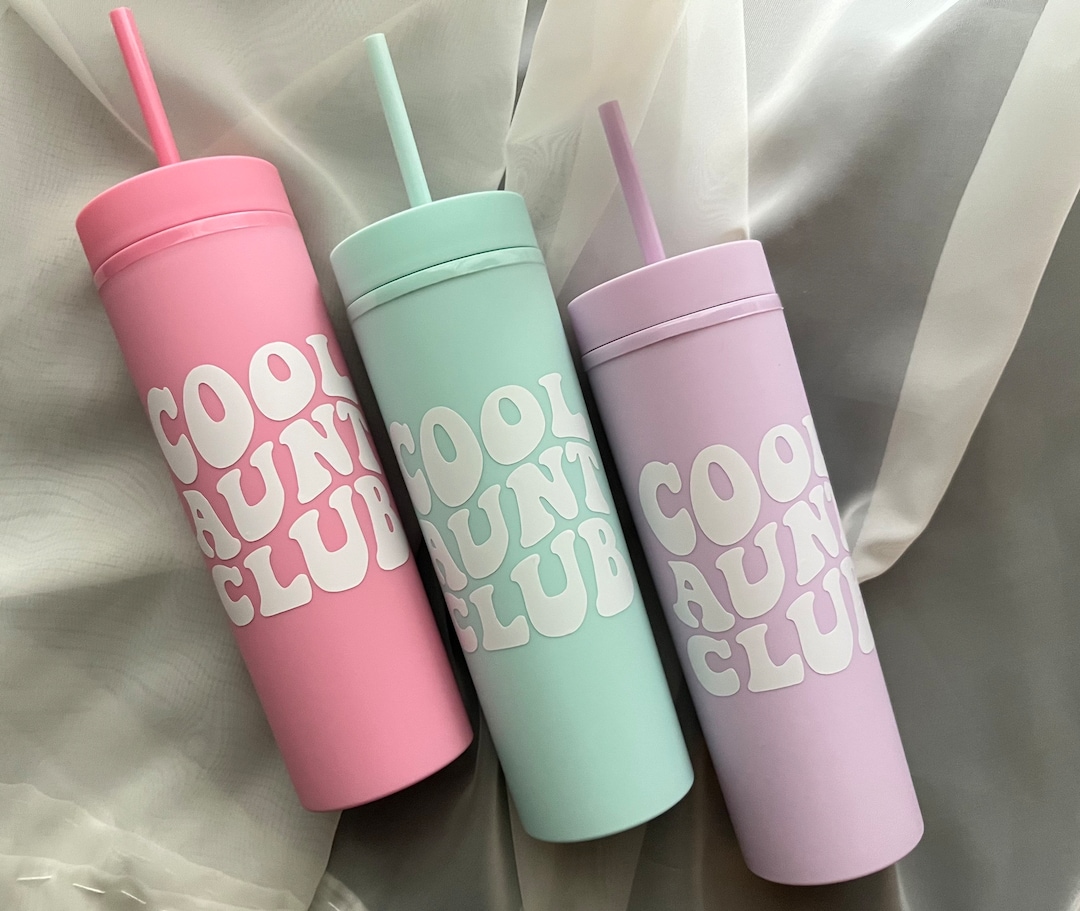 Groovy Cool Aunt Club Tumbler - Auntie Life Cup - Cool Aunt Club Cup ...