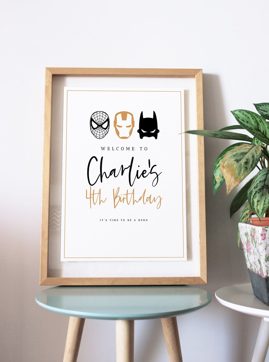 Superhero Birthday Welcome Sign • Marvel Birthday Welcome Sign • Boys ...