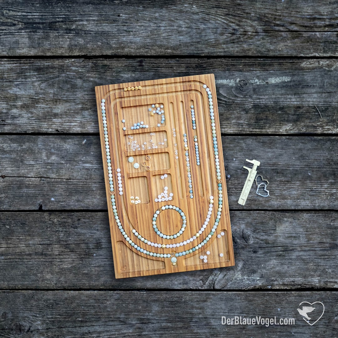 Wooden Malaboard / Beading Board for Necklaces, Yoga Malas Bracelets ...