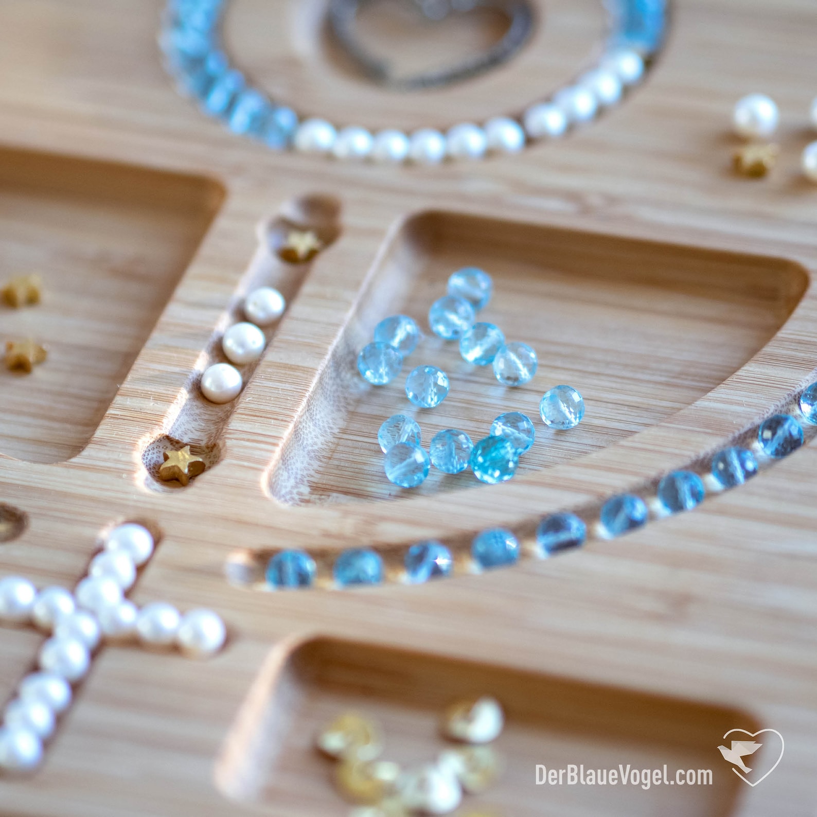 Wooden Rosary Board With Grooves and Bead Pans for | Etsy