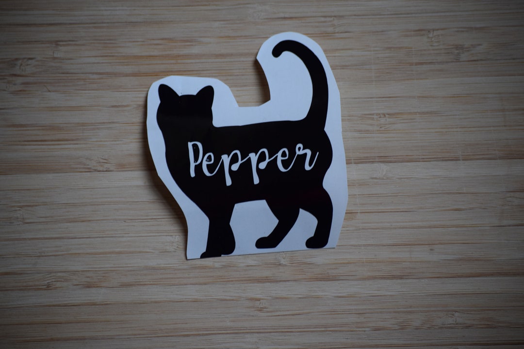 Personalized Cat Sticker - Etsy