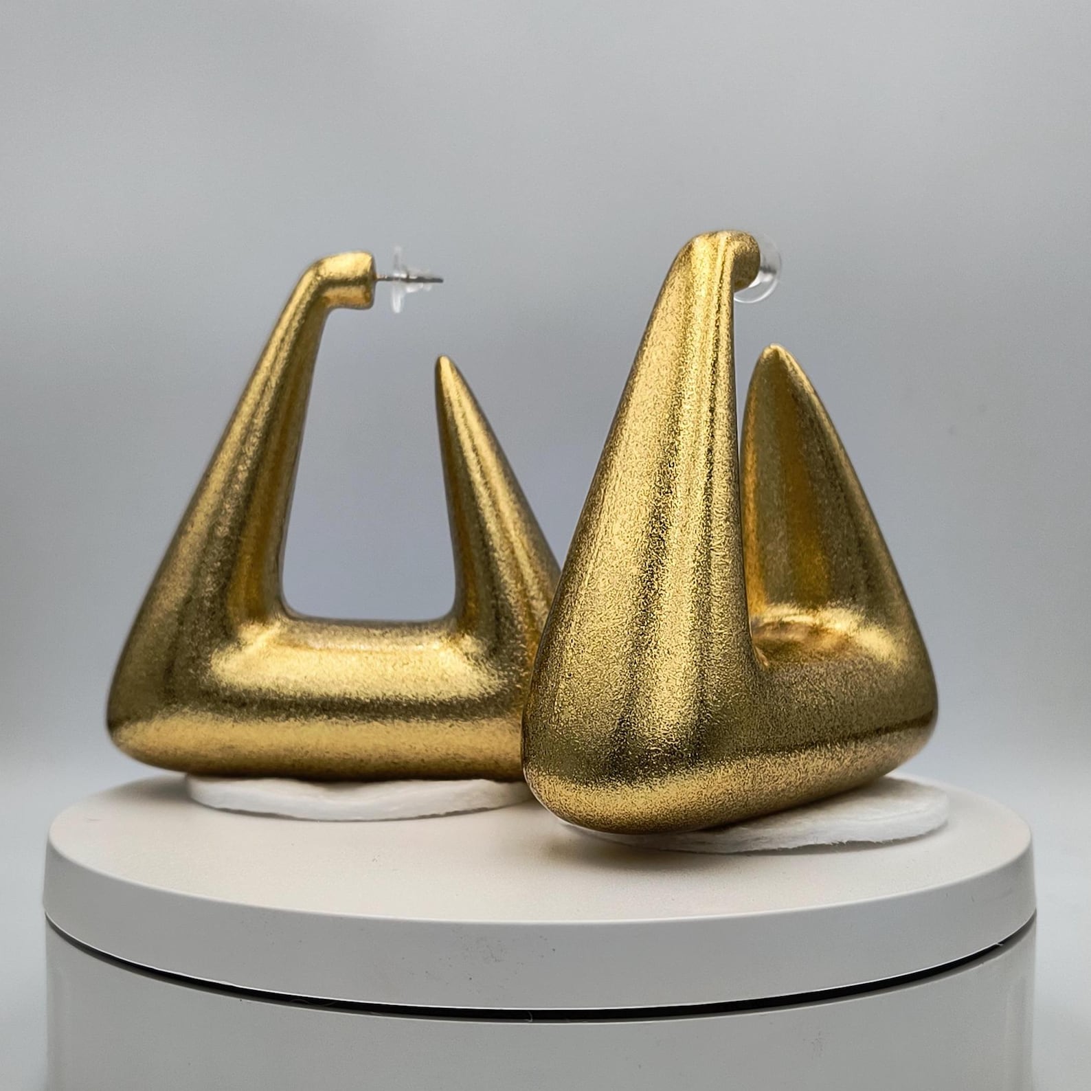 Gold Geometric Big Hoop Earrings: Chunky Bohemian Bold African ...