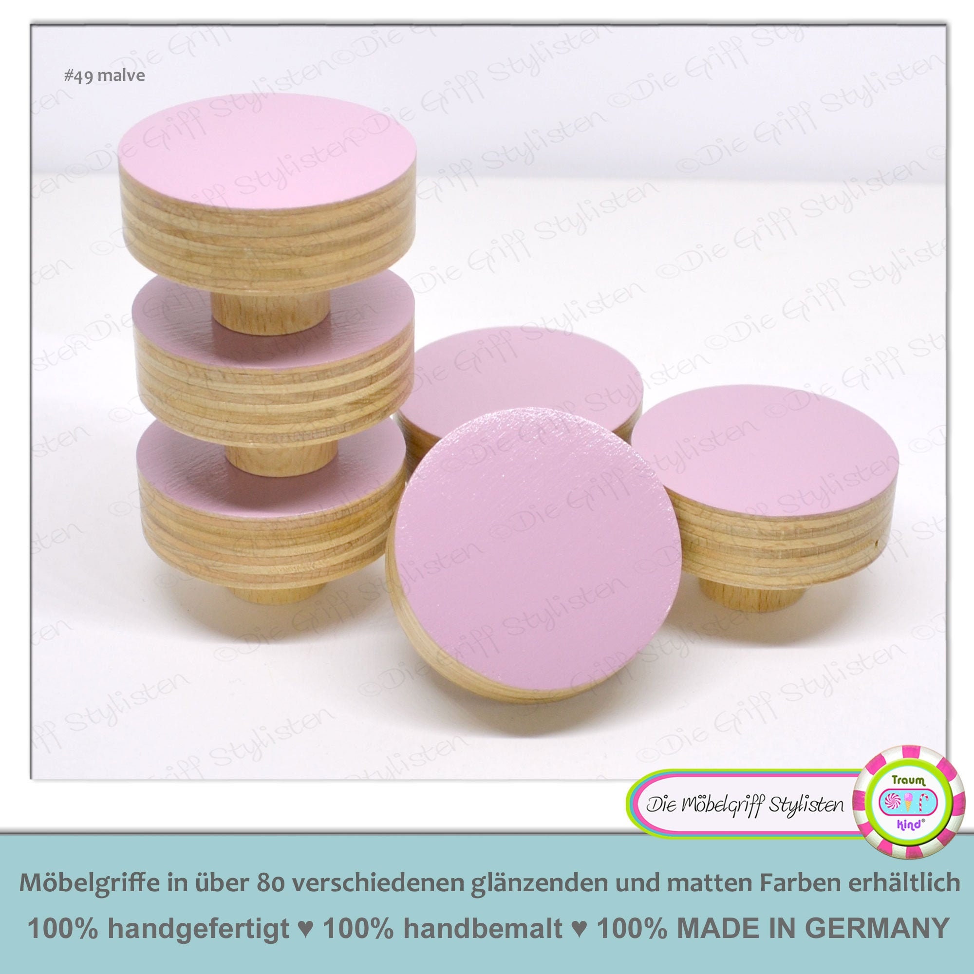 Set of 6 JUMBO KNOBS XL Big Door Knob Drawer Pull 6 Cm Plain | Etsy