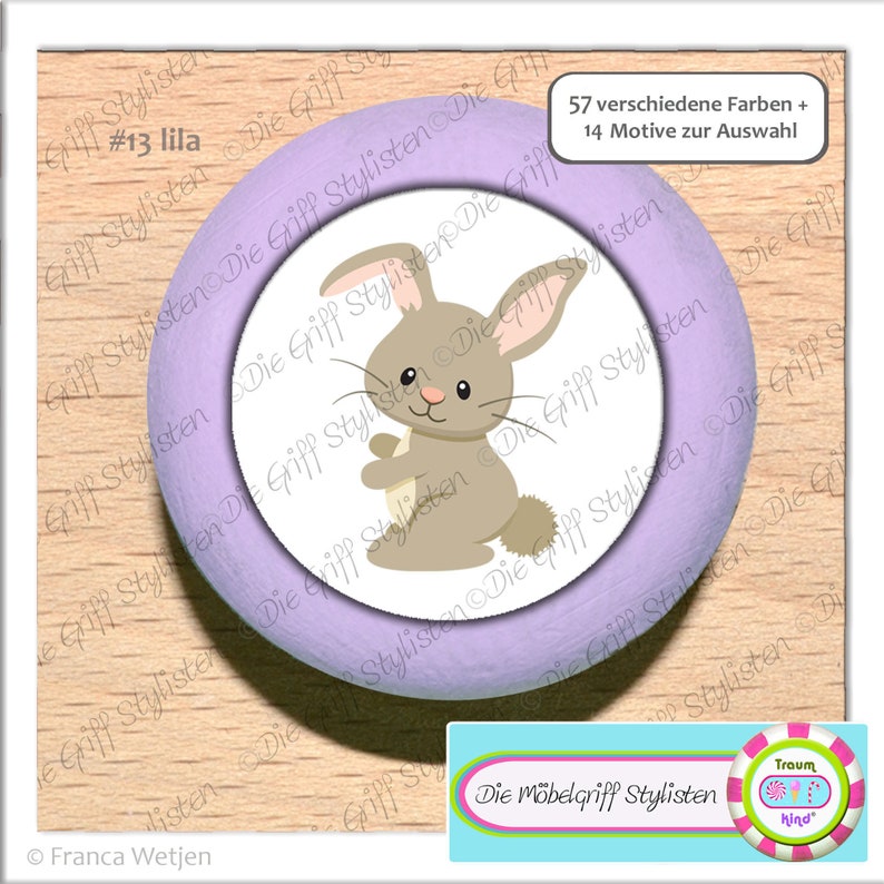 Exclusive Rabbit Animal Drawer Pull Dresser Cabinet Cupboard | Etsy