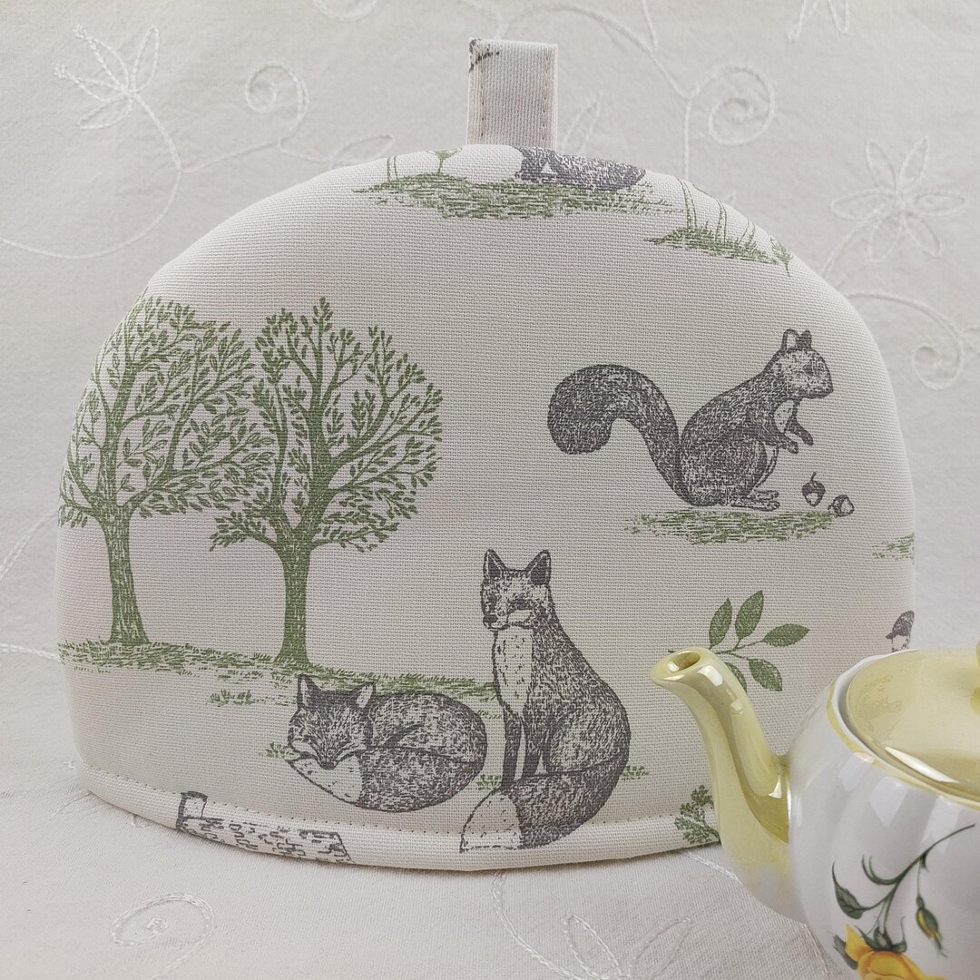 Tea Cosy Fits Two Cup Teapots, Woodland Animals Design - Etsy