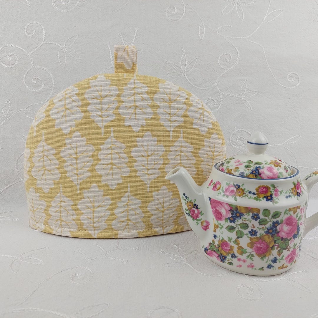 Small Tea Cosy: Two Cup Teapots, Handmade Ochre Yellow Fabric - Etsy