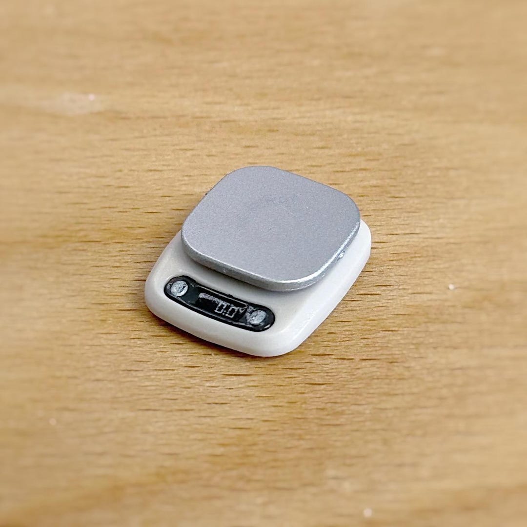 1/6 Dollhouse Miniature Digital Kitchen Food Scale (width 1.7 Cm ...