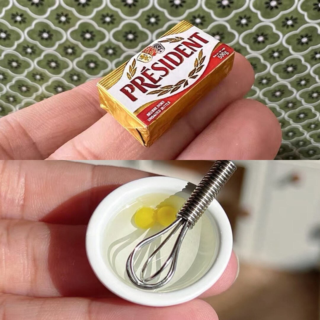 1/12 1/6 Dollhouse Miniature President Butter / White Bowl With Eggs ...