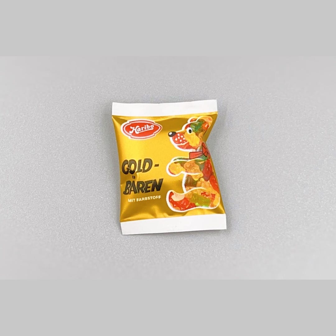 1/12 1/6 Dollhouse Miniature Haribo Packet / Gummy Bear (height 0.7 Cm ...