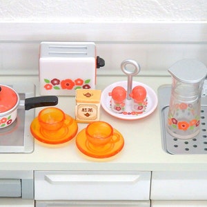 1/6 Dollhouse Miniature Nostalgic Showa Retro Kitchen Goods Part 1 ...