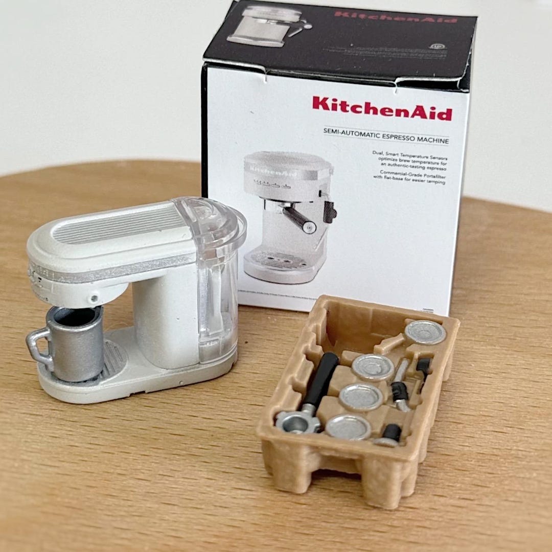 1/12 Dollhouse Miniature Replica Kitchenaid Appliances: Burr Coffee ...
