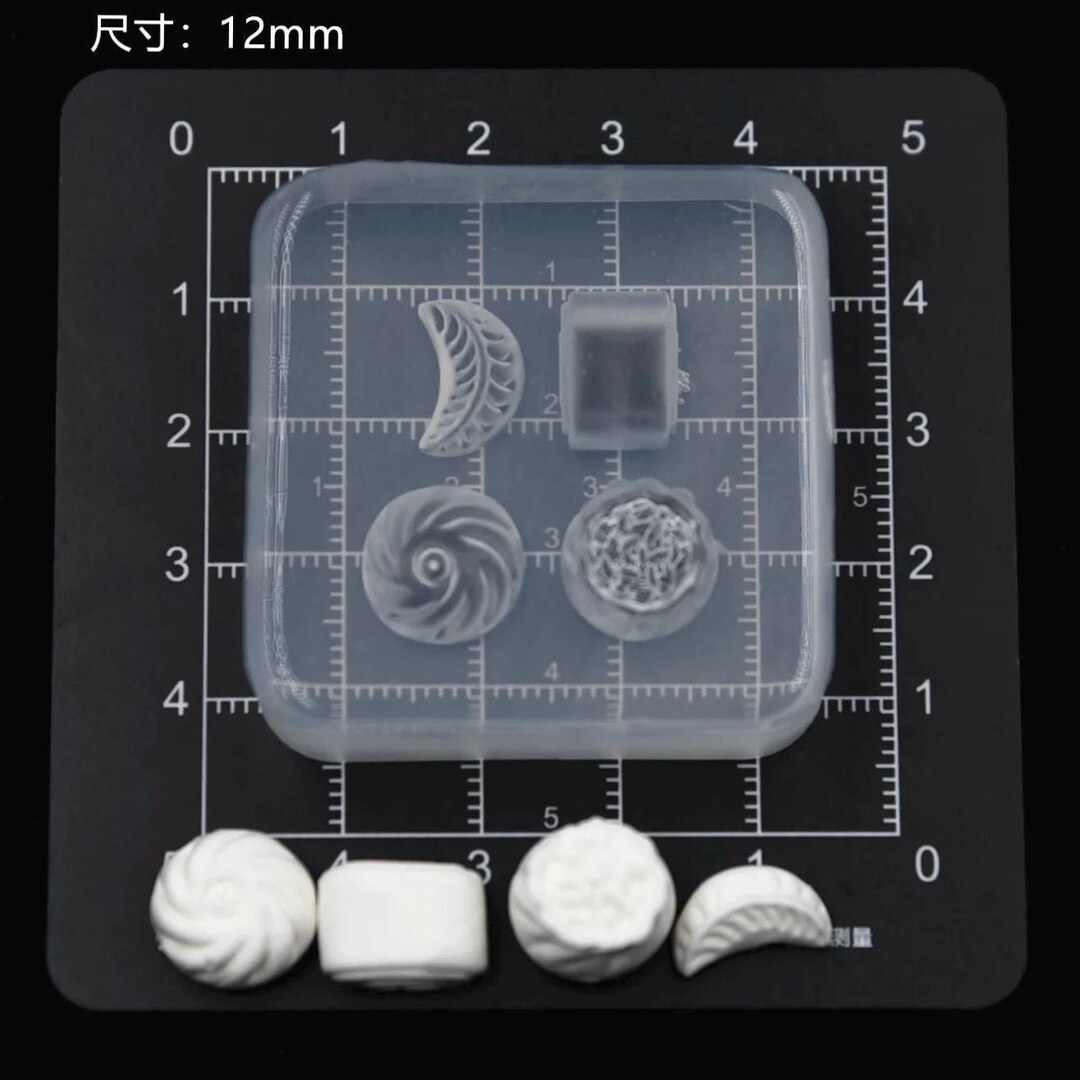 1/12 1/6 Scale Miniature Chinese Dim Sum Bun / Dumpling Silicone Mold ...