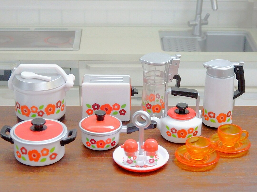 1/6 Dollhouse Miniature Nostalgic Showa Retro Kitchen Goods Part 1 ...