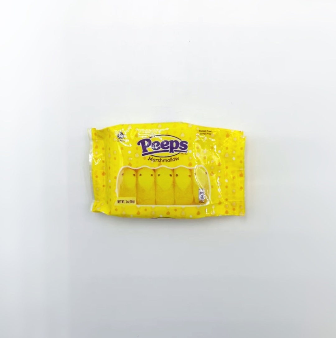3 Types 1/6 Dollhouse Miniature Peeps Marshmellow: Yellow - Etsy